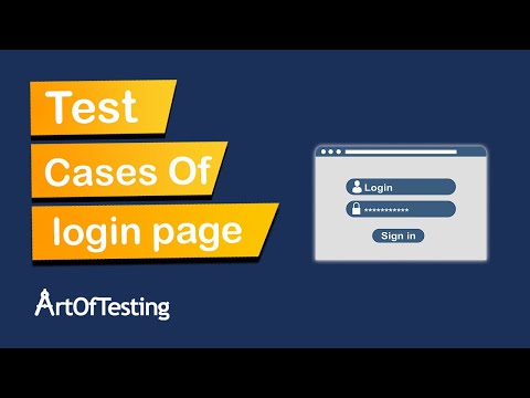 Test Cases for Login page - UI, Functional & Security Test Cases
