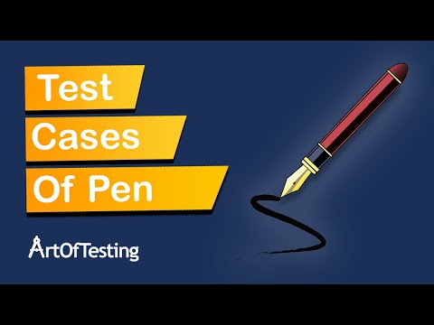 Test Cases for Pen - UI, Positive and Negative Test Cases