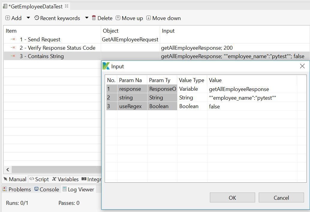 API testing using Katalon Studio