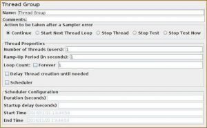Thread Group in JMeter