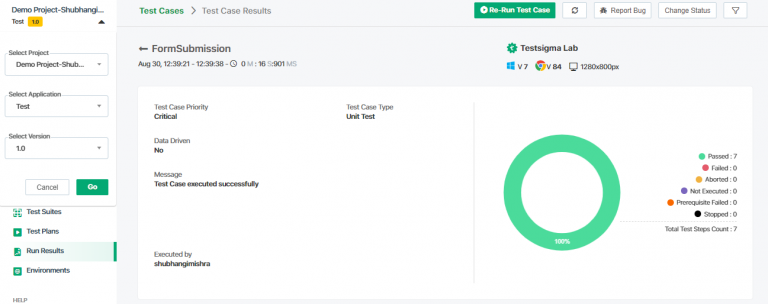 Web Application Testing using Testsigma - ArtOfTesting