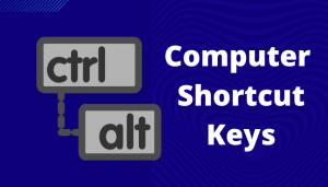 Shortcut Keys of Computer